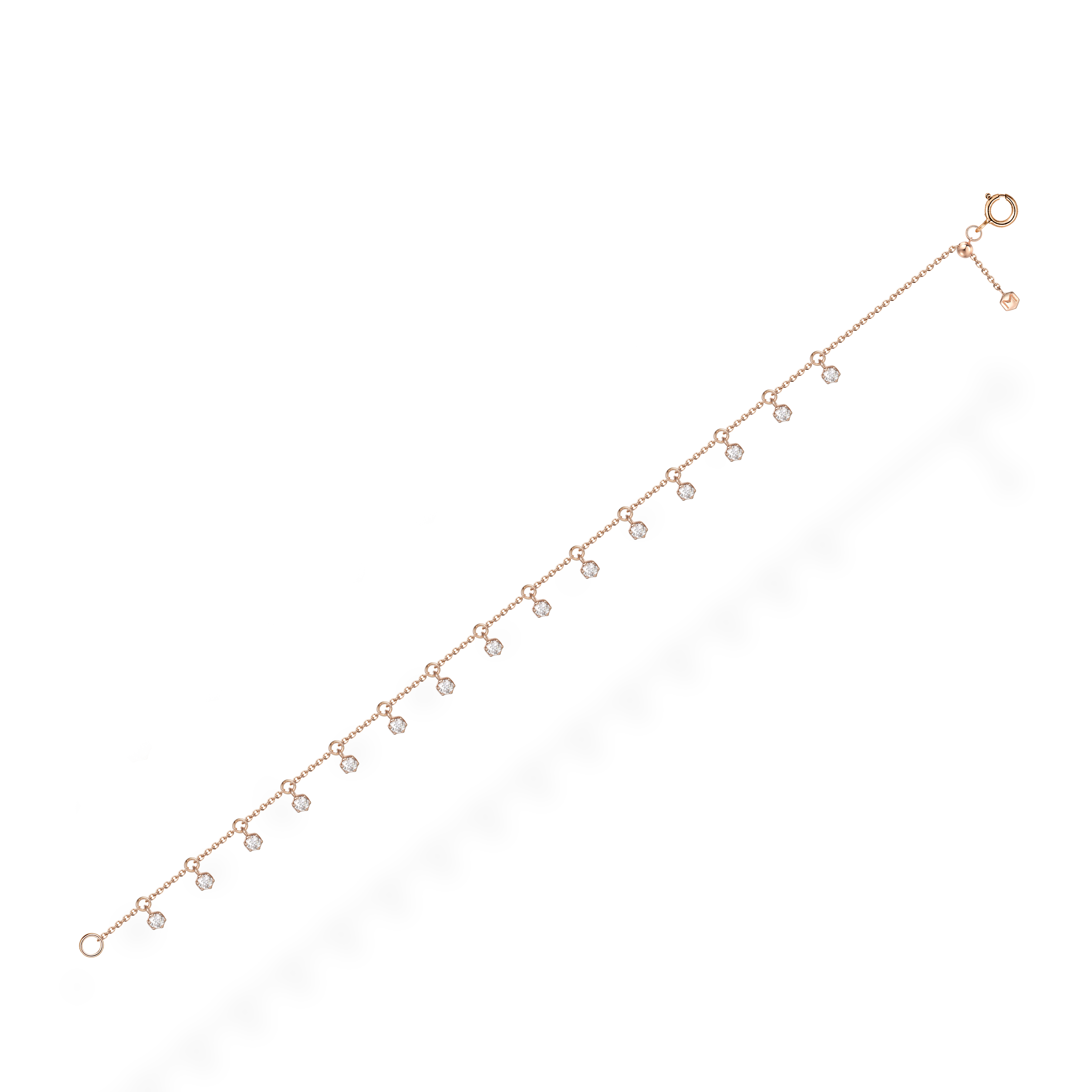 Dot-dot-dottt diamond bracelet | mori | mori