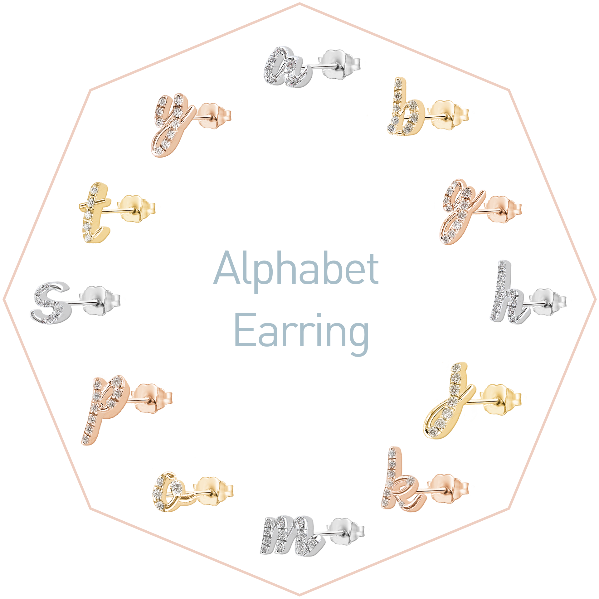 Mori alphabet earring | mori | mori