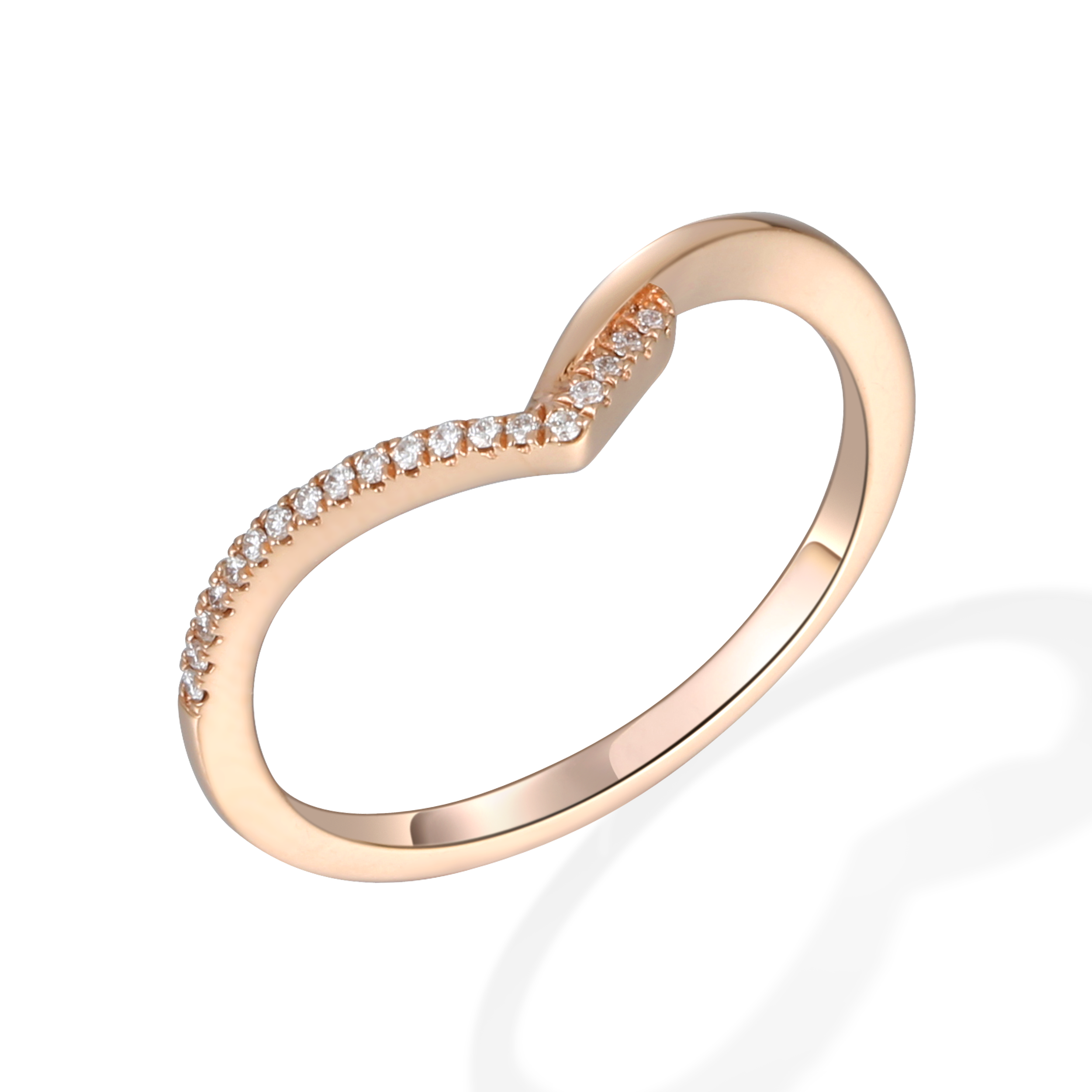 V Shape Diamond Ring | mori | mori