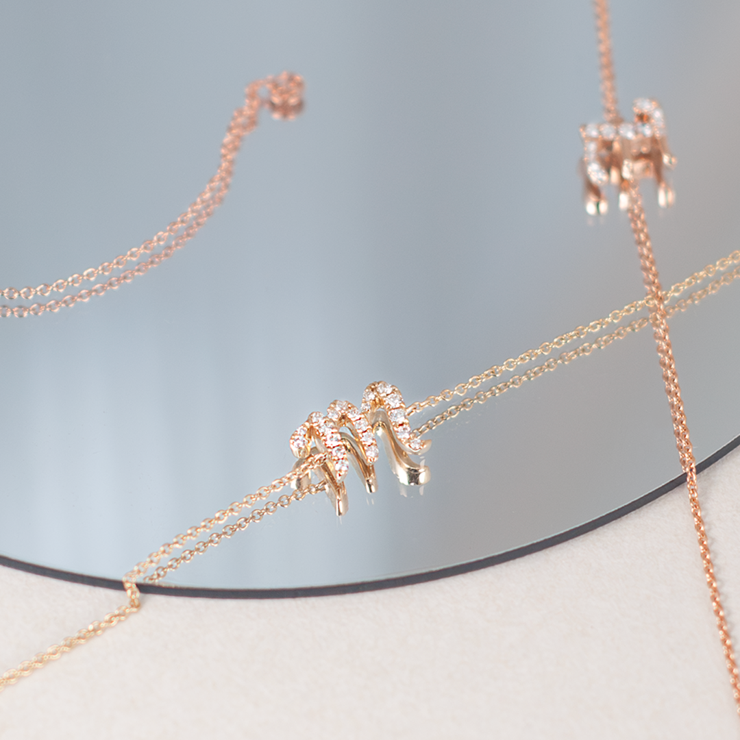 Mori alphabet diamond bracelet | mori | mori